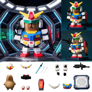 Đồ chơi in 3D Capybara Hình dạng nam châm Một loạt các đồ chơi mô hình ...