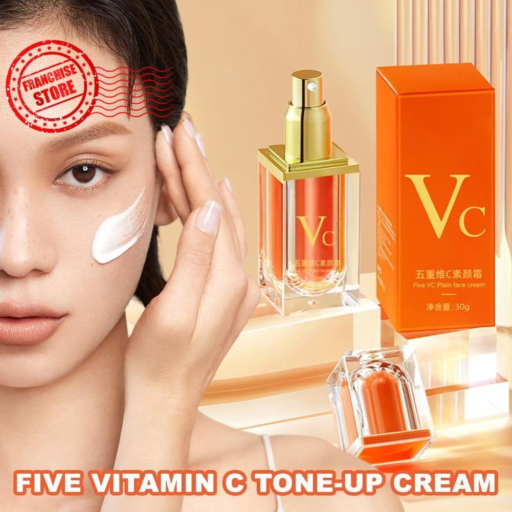 Five Vitamin C Tone-up Cream 30g Vc Lazy Moisture Tonning Hydration Deep Light Cream E8r9 ...