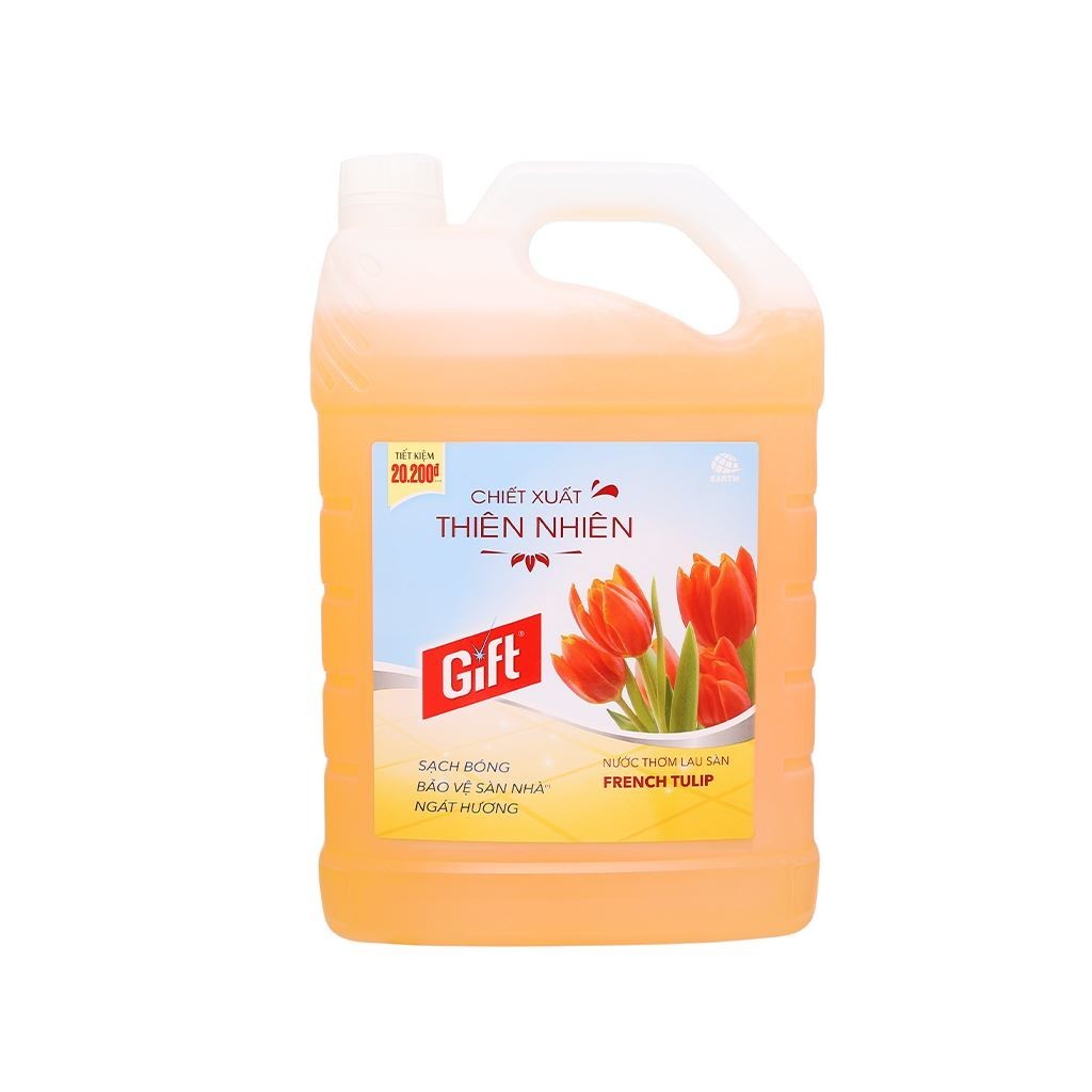 Nước lau sàn Gift hương tulip can 3.8kg - Chính hãng | Shopee Việt Nam