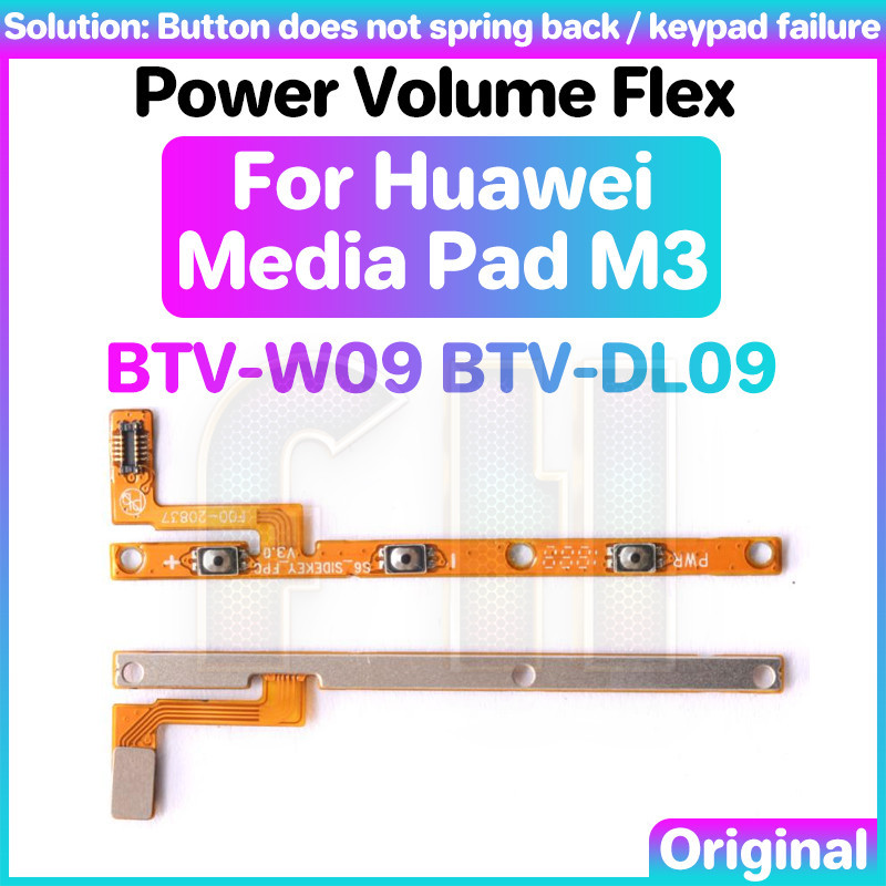 Nút âm lượng nguồn Flex cho Huawei Media Pad MediaPad M3 BTV-W09 BTV ...