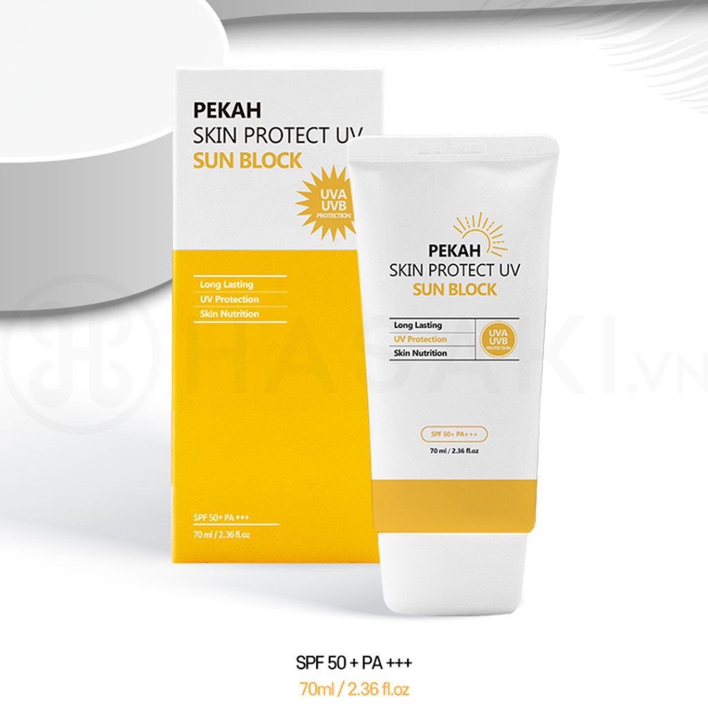 Kem Chống Nắng Vật Lý Pekah Skin Protect UV Sun Block SPF 50+ PA+++ Bảo ...