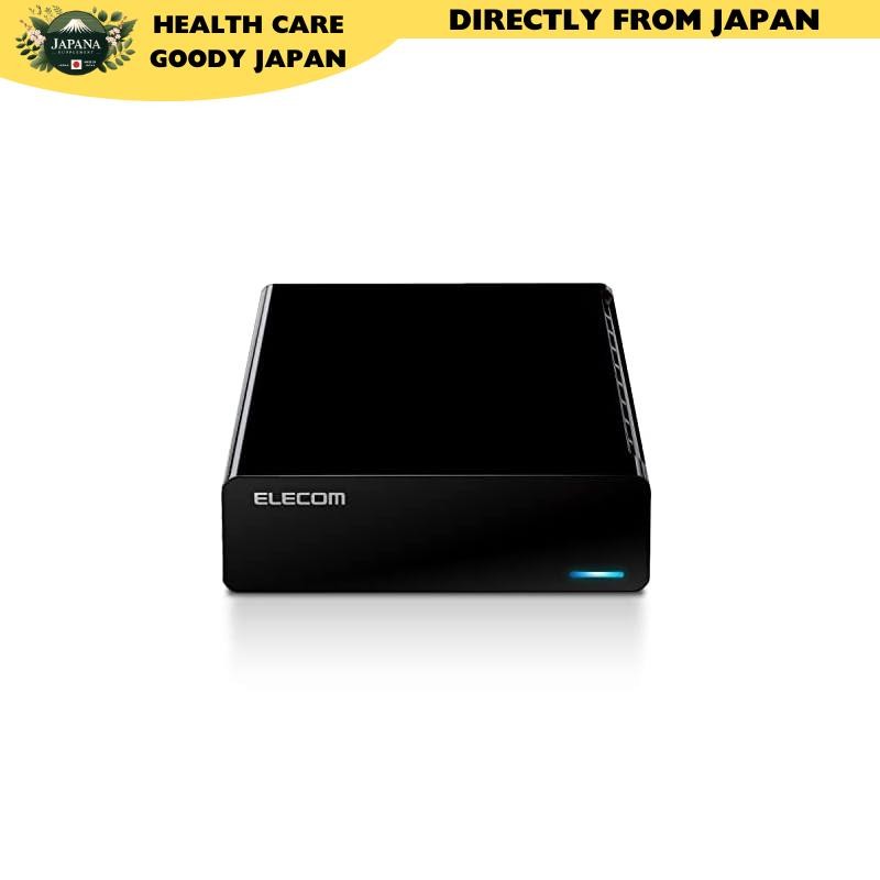 Elecom external hard disk HDD 2TB TV recording PC fanless design Silent Vertical / horizontal ...