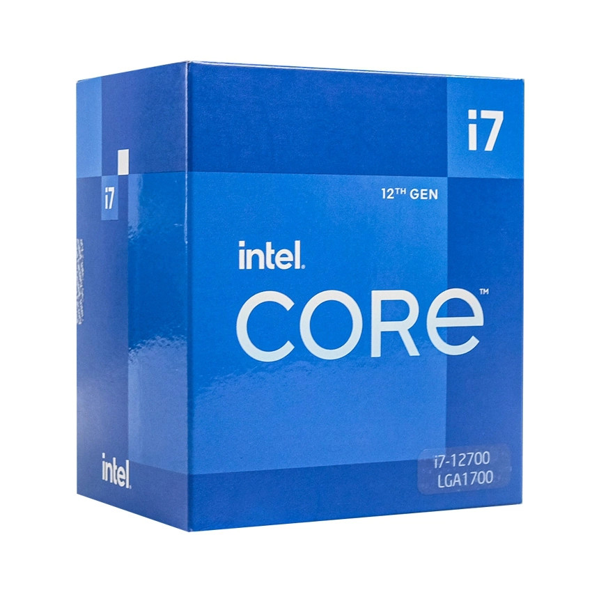 CPU Intel Core i7 12700 (12 nhân 20 luồng, tối đa 4.9GHz, 25MB bộ nhớ ...