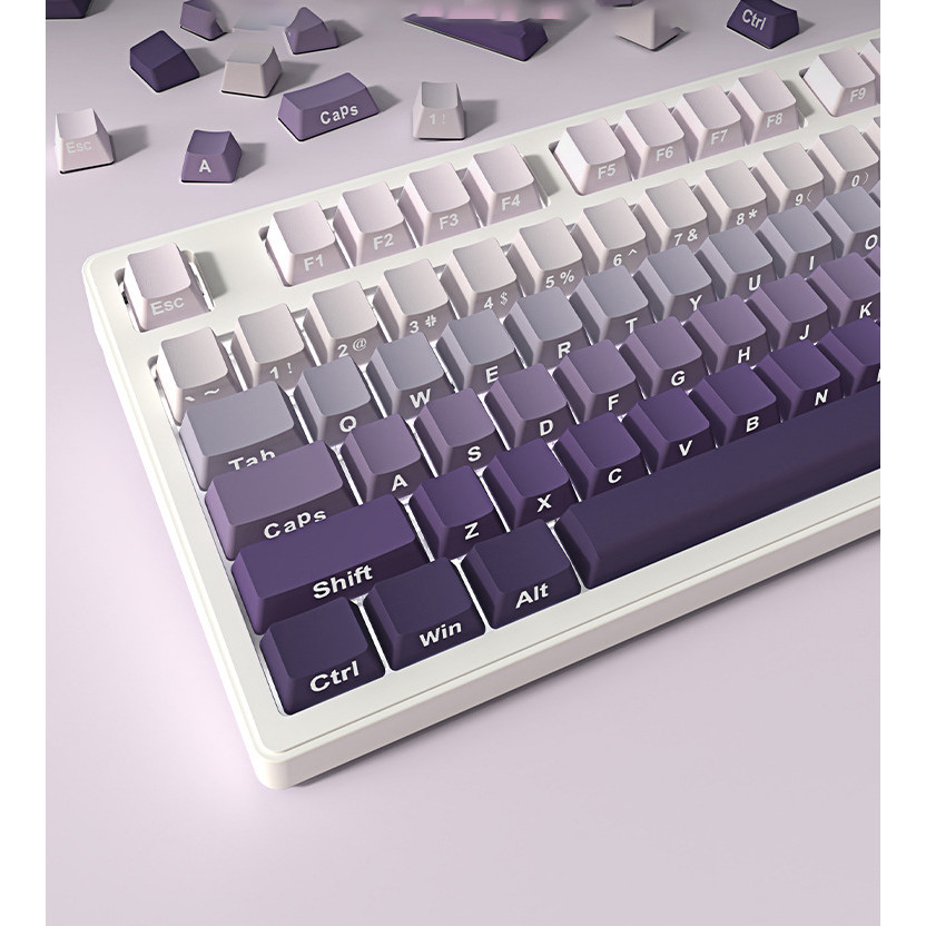 Bộ keycaps đầy đủ đẹp và dễ thương thăng hoa nhiệt PBT mờ DIY keycaps ...