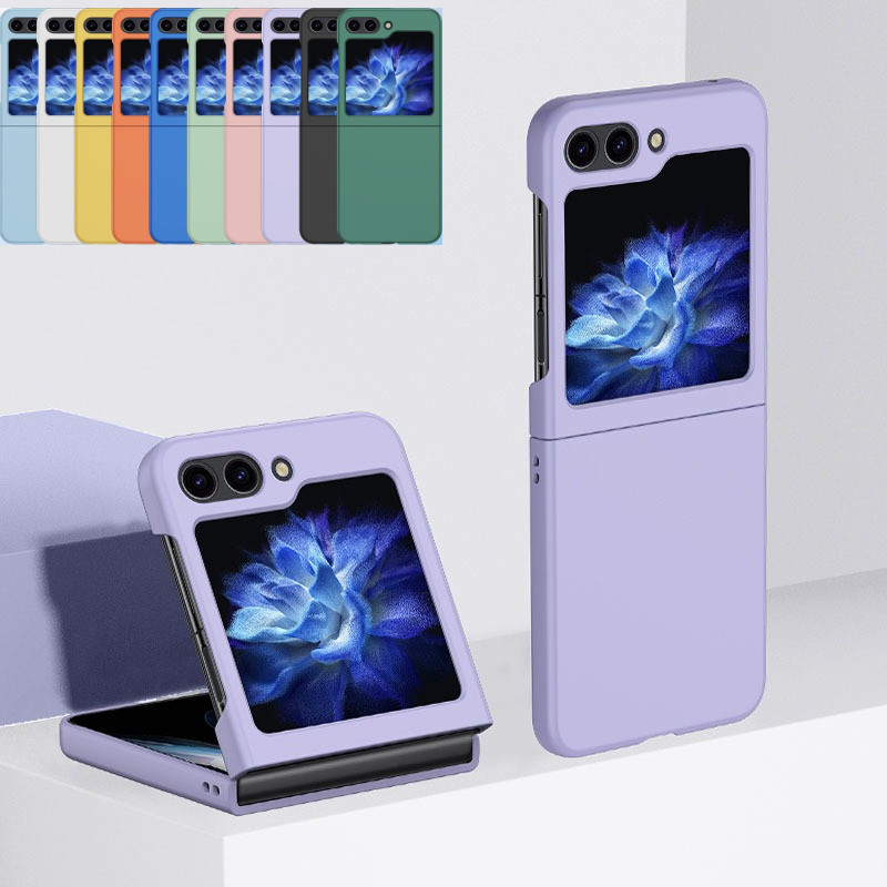 Macaron Solid Color Skin Feel Hard PC Matte Phone Case Samsung Galaxy Z ...