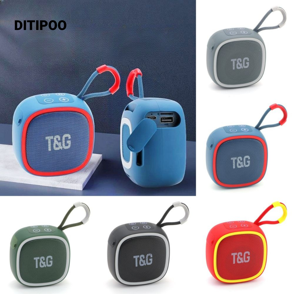 Loa không dây DITIPOO, Loa Bluetooth chống nước treo eo, Di động có móc khóa TG659 Hỗ trợ Hộp âm ...