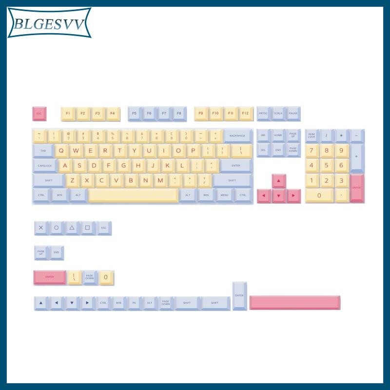 Blg Marshmallow 128 Phím Keycap PBT Dye Thăng Hoa XDA Profile Cho MX ...