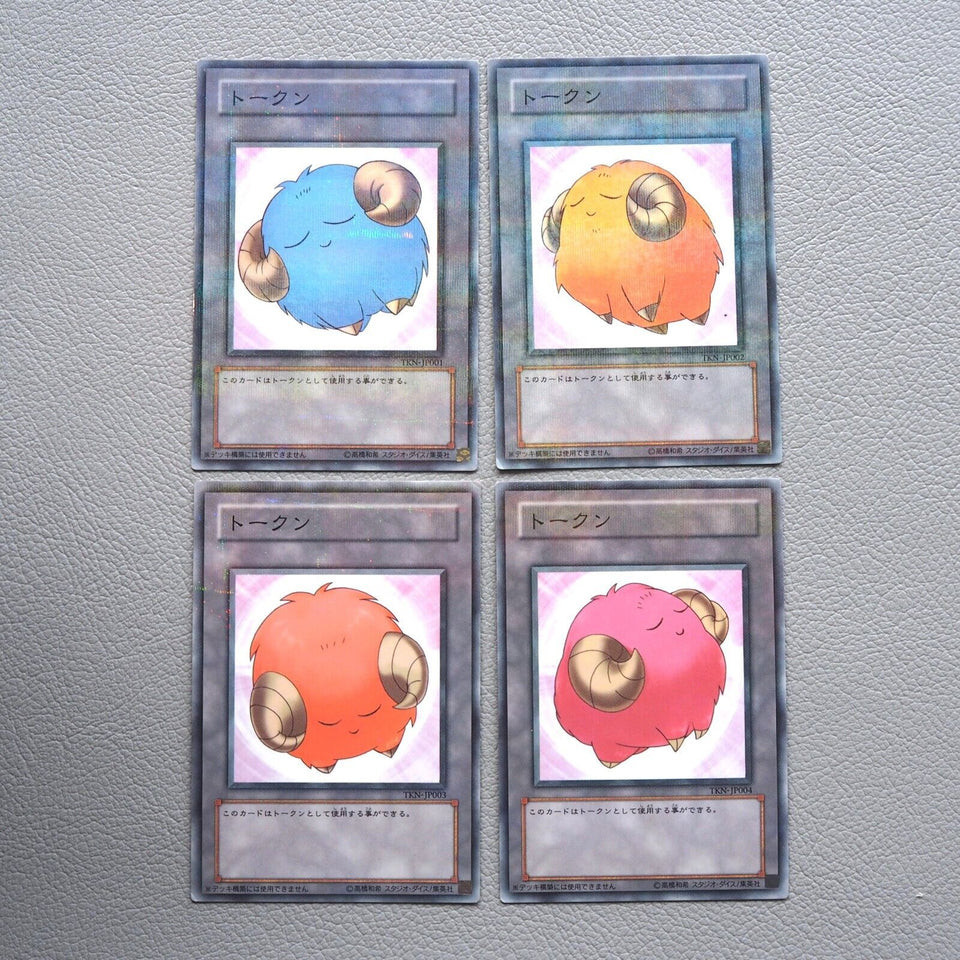 Yu-Gi-Oh yugioh Sheep Token 4 Card Set TKN-JP001 Parallel EX Japanese ...