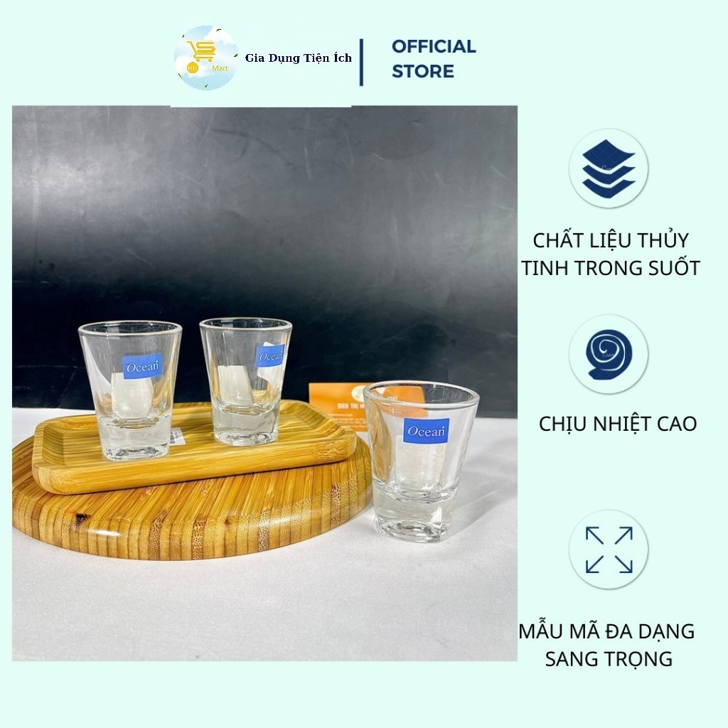 Ly Ocean B00110 60Ml, Ly Rượu Thuỷ Tinh, Cốc Thuỷ Tinh Trong Suốt, Cao ...