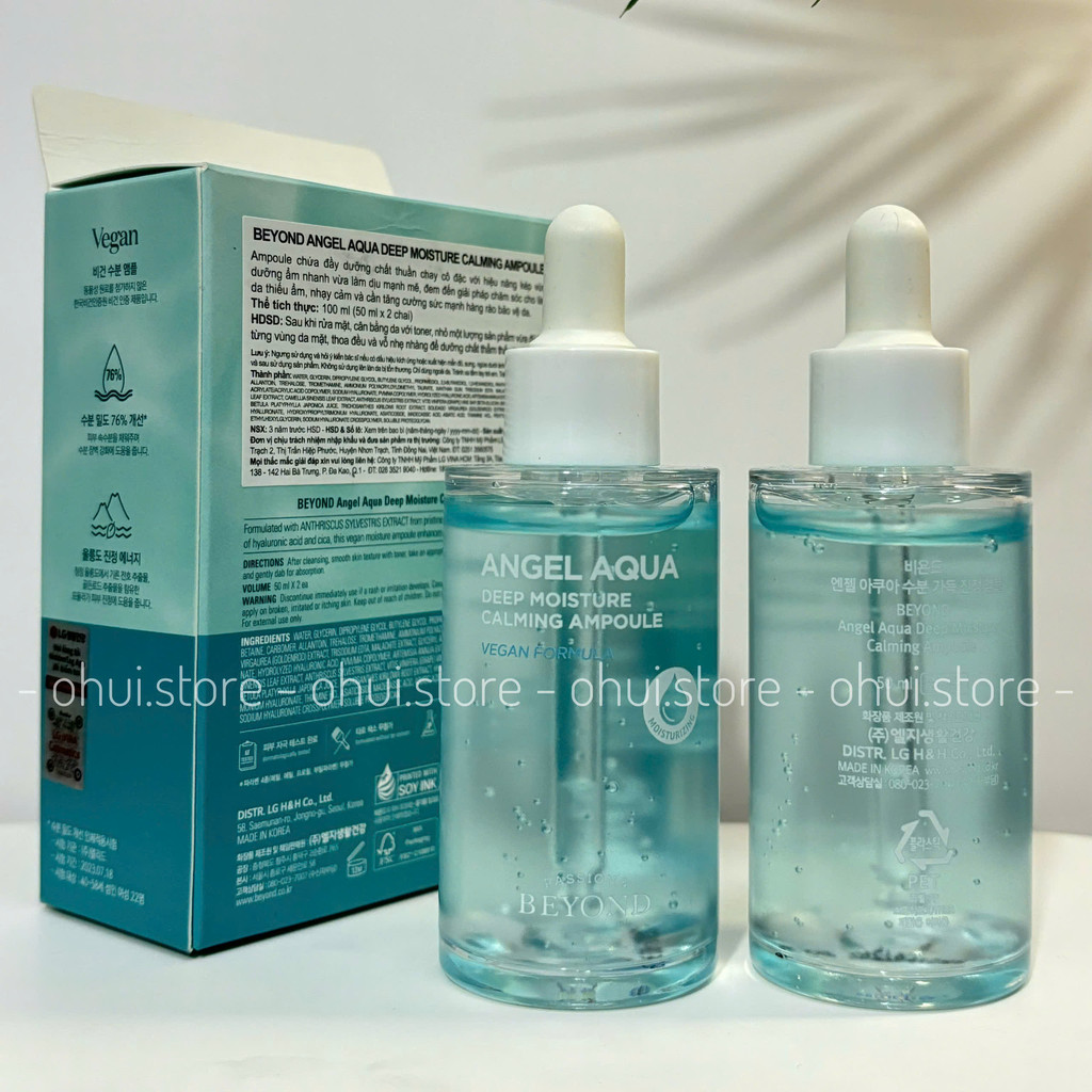 Serum cấp nước sâu Beyond Angel Aqua Deep Moisture Calming Ampoule - Chính hãng LGVina | Shopee ...
