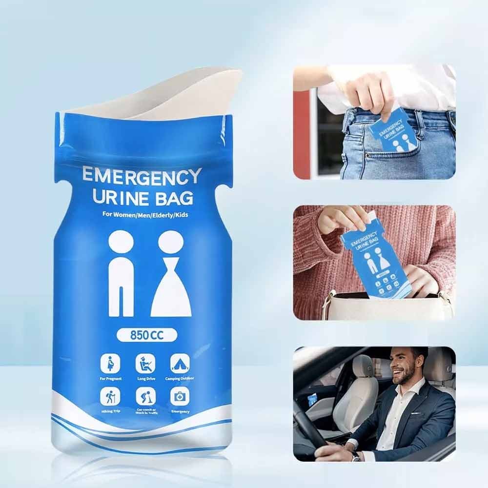 850cc Portable Disposable Urine Pee Bag Car Travel Emergency Toilet ...