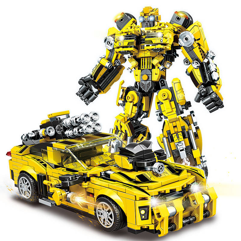 Compatible with Lego Building Blocks Deformation Bumblebee King Kong ...