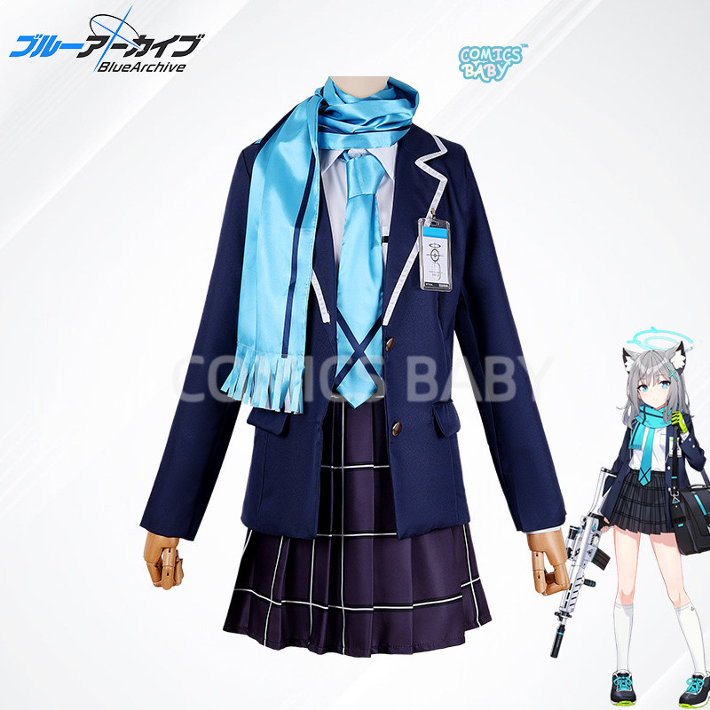 Blue Archive Sunaookami Shiroko Cosplay Costume - Anime Character ...