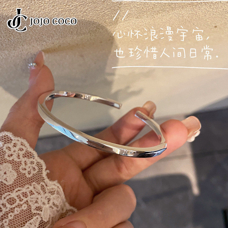 Jojo COCO Phiên bản Hàn Quốc Vòng tay bạc S925 Vòng tay thanh lịch thời trang cổ điển dành cho ...