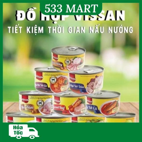 Đồ hộp Vissan đủ loại 150g,170g, 280g, 397g | Shopee Việt Nam