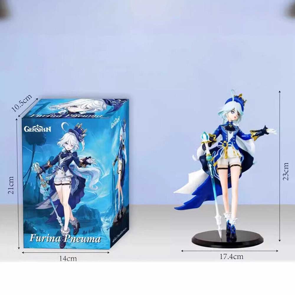 Genshin Impact Furina Action Figure Justice God Water God Model Toy ...