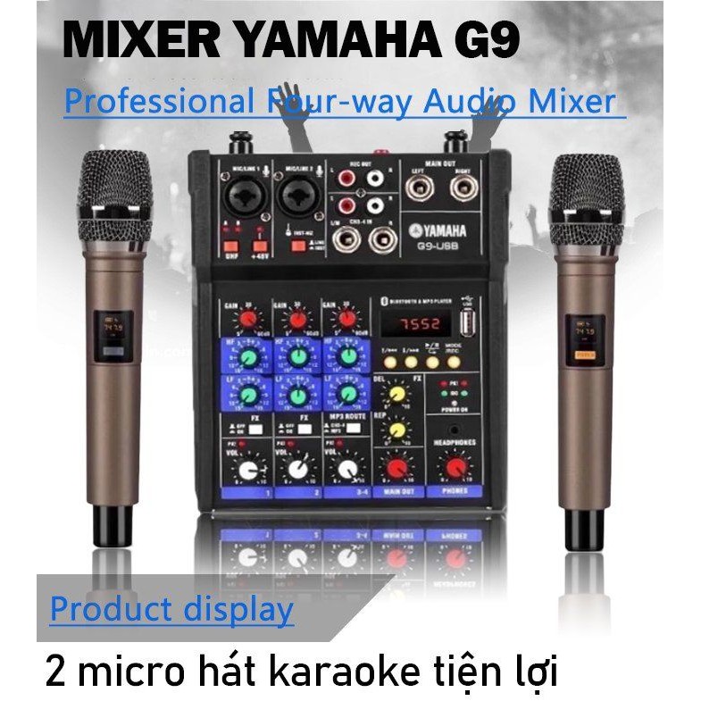 Trọn Bộ Mixer Yamaha G9 Phiên Bản Mới 2024, Bluetooth 5.0 Dùng Cho Loa ...