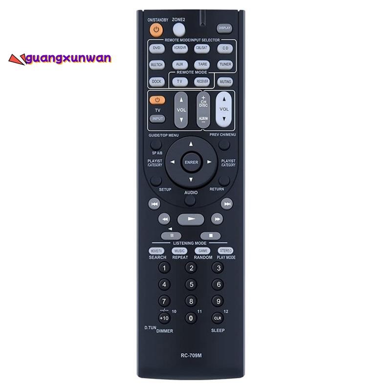 1 Chiếc RC-709M Điều Khiển Từ Xa Thay Thế ABS Màu Đen Cho Onkyo AV Thu RC-737M RC-765M TX-SR507 ...