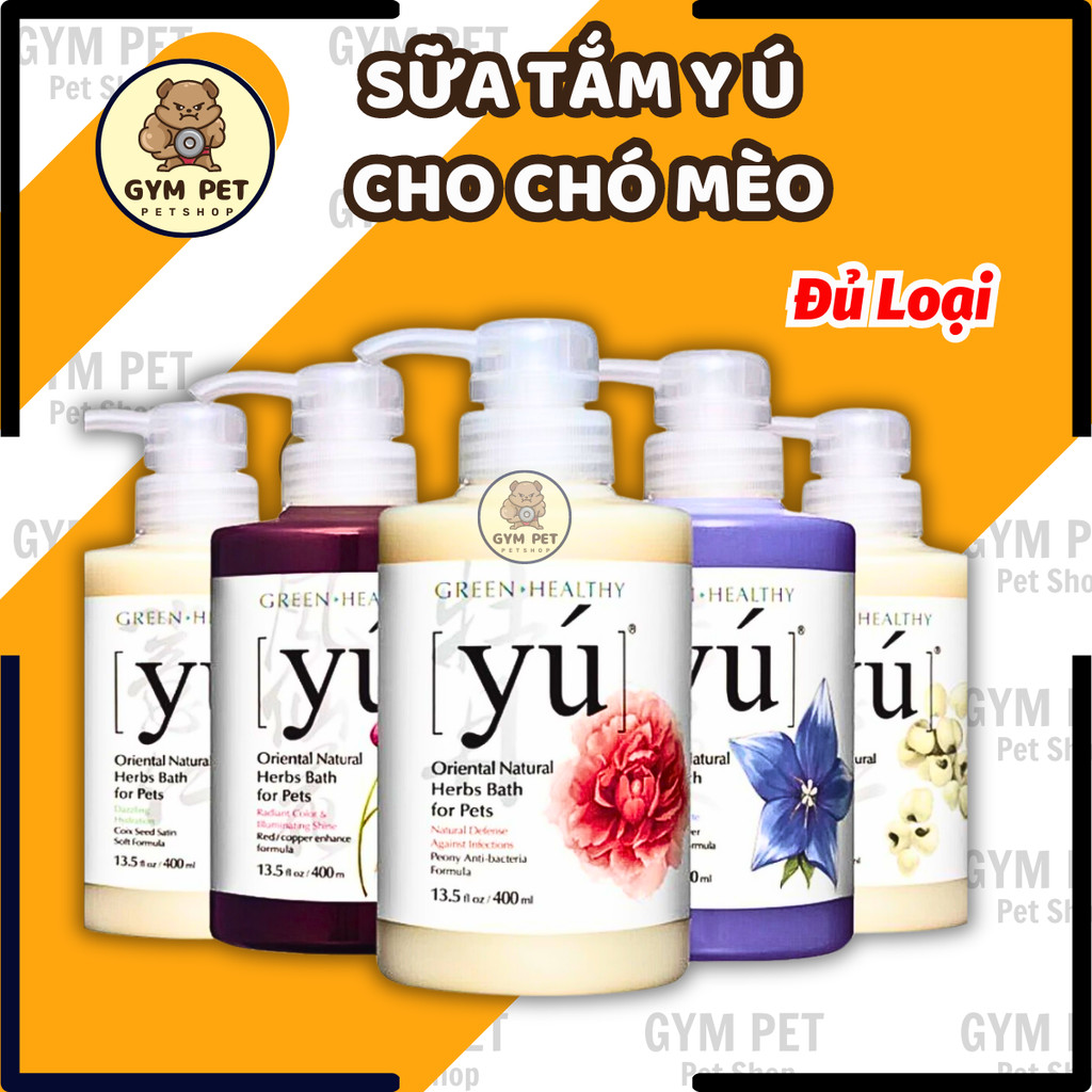 Sữa tắm dưỡng lông chó mèo cao cấp YÚ thơm lâu, lông mềm mượt, đủ mùi ...