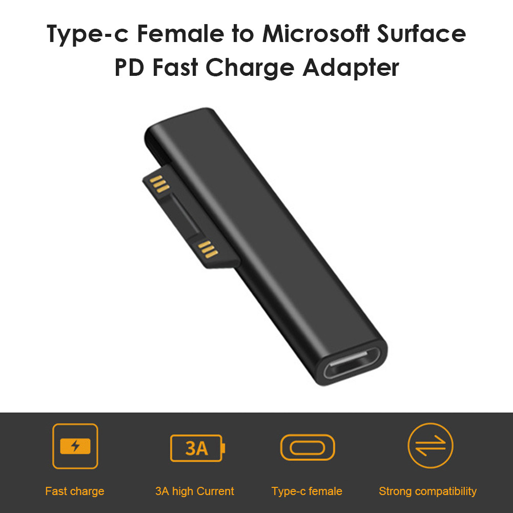 Bộ sạc USB C Type C PD 65w 102w Bộ chuyển đổi phích cắm máy tính bảng sạc nhanh cho Microsoft ...