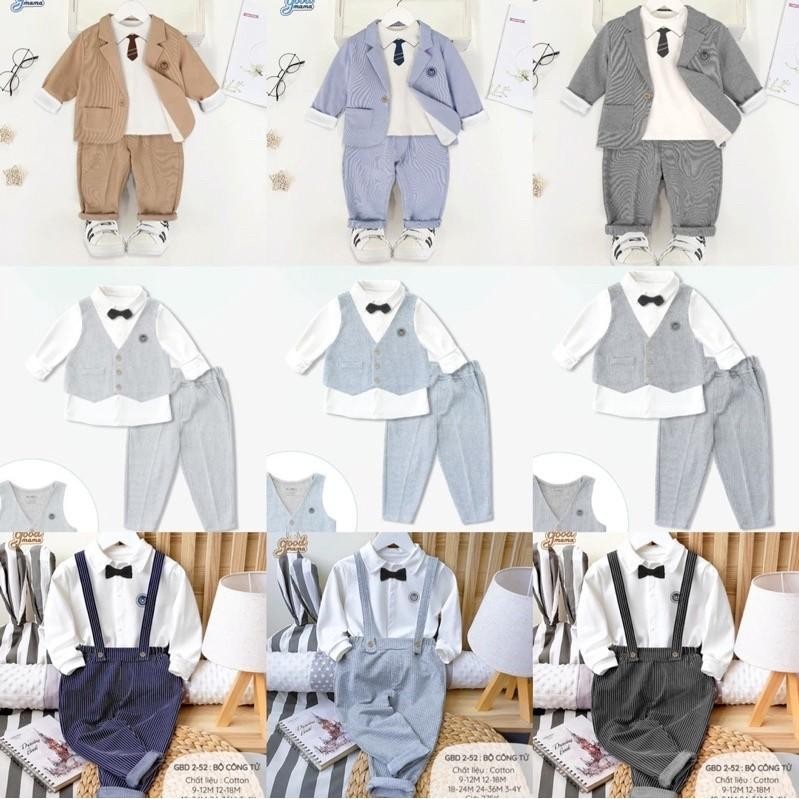 Goodmama - Set Gile, Set Vest, Body Công Tử dài tay vải mềm mịn cho bé ...
