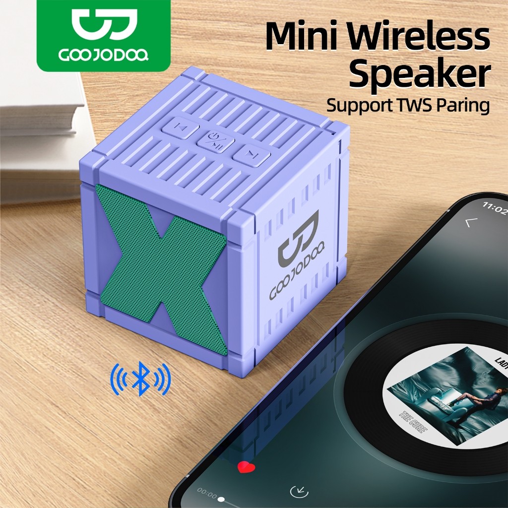 Loa mini Bluetooth GoojodoqHIFI kết nối nhanh không dây TWS | Shopee ...