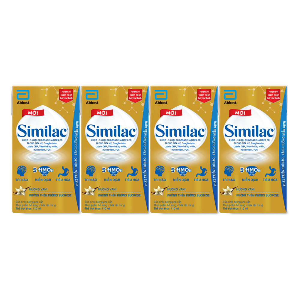 Lốc 4 Hộp Sữa nước Similac Gold Label 110ml DATE T1/2026 | Shopee Việt Nam