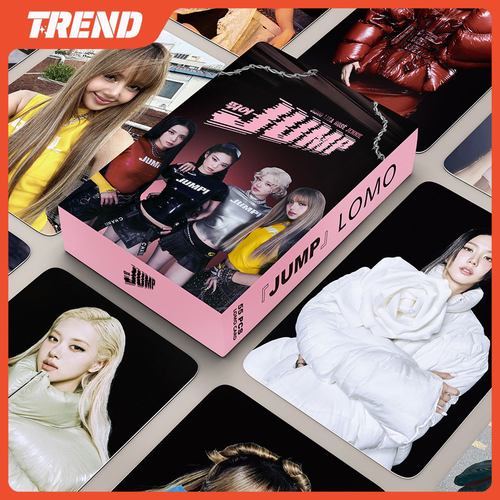 Blackpink 55 Cái / hộp KPOP BLACK PINK DEADLINE WORLD TOUR JUMP Photo Card JENNIE LISA JISOO ...