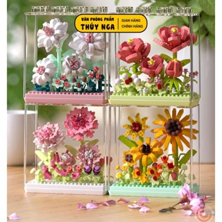 Lego Hoa Decor, Bộ Lắp Ráp Hoa Sáng Tạo Trong Hộp Kính LG732 | Shopee ...