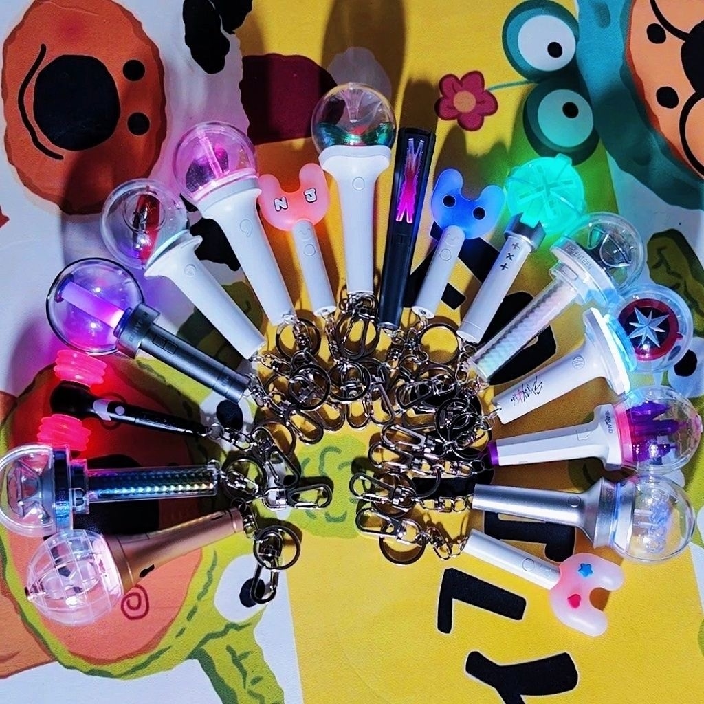 Kpop Idol Mini Lightstick Móc khóa Hỗ trợ Glow Stick Người hâm mộ Quà ...
