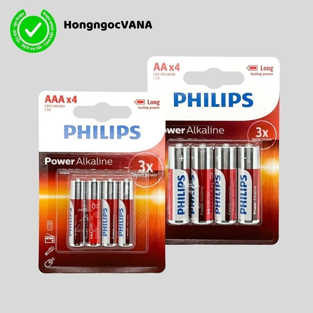 Pin AA , AAA Philips Alkaline 1,5V Siêu Bền Bỉ - Hàng chính hãng giá sỉ ...