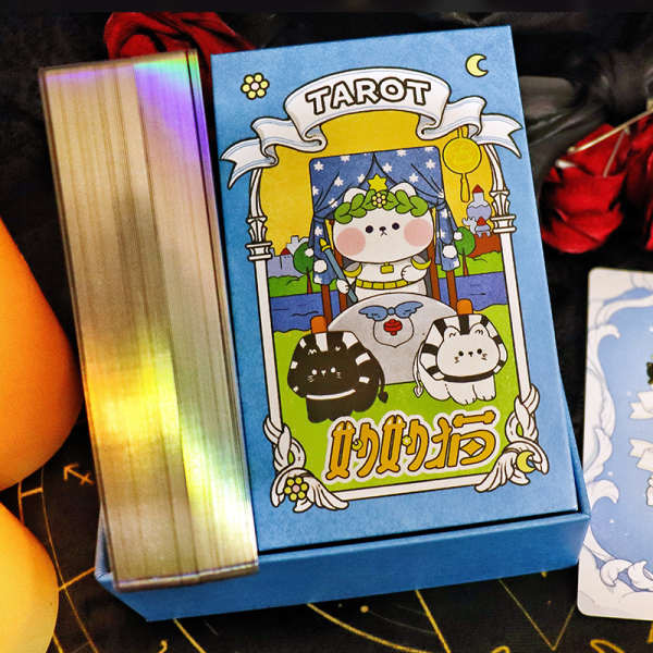 [Hàng có sẵn chính hãng] Cat Waite tarot tarot Miaomiao Cat Full Set 2. ...