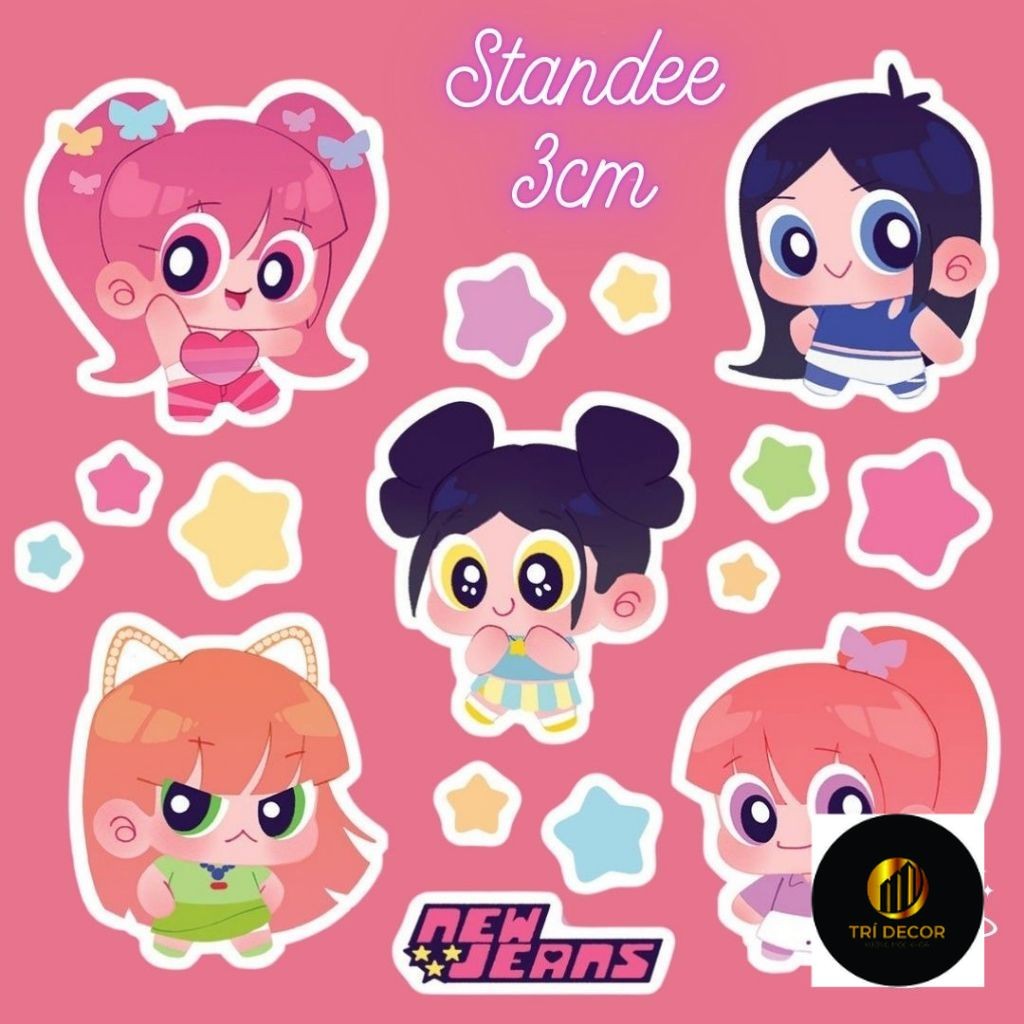 (3cm) Mô hình Standee NEWJEANS ver STAR Hanni Hyein Haerin Minji ...