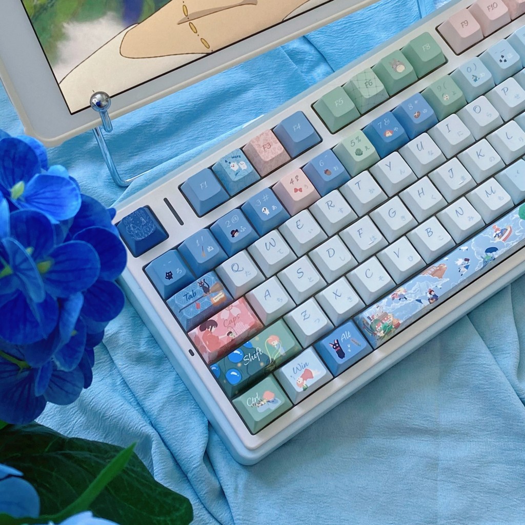 Spirited Away Keycap Cherry / EOA 143 Phím PBT Thuốc Nhuộm Năm Mặt ...