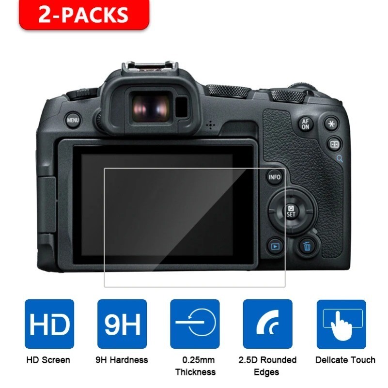 Kính Cường Lực Cho Canon EOS R8 R7 R6 Mark II R50 R10 R5 R3 RP Phim Bảo Vệ Màn Hình Chống Trầy ...