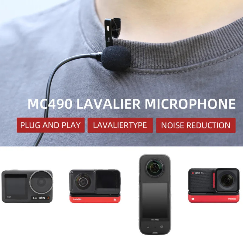 Sunnylife Lavalier Micro Clip-on Lav Mini Mic Ghi Video Phỏng Vấn Sống ...