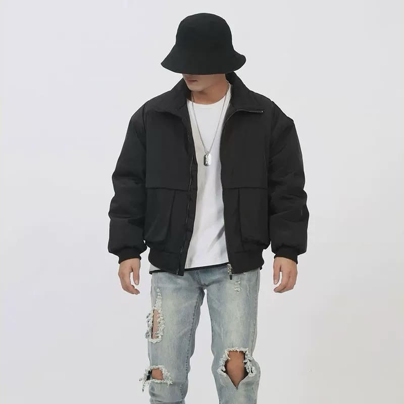 FEAR OF GOD SIXTH COLLECTION BLACK SKI PUFFER BOMBER JACKET - Áo khoác ...
