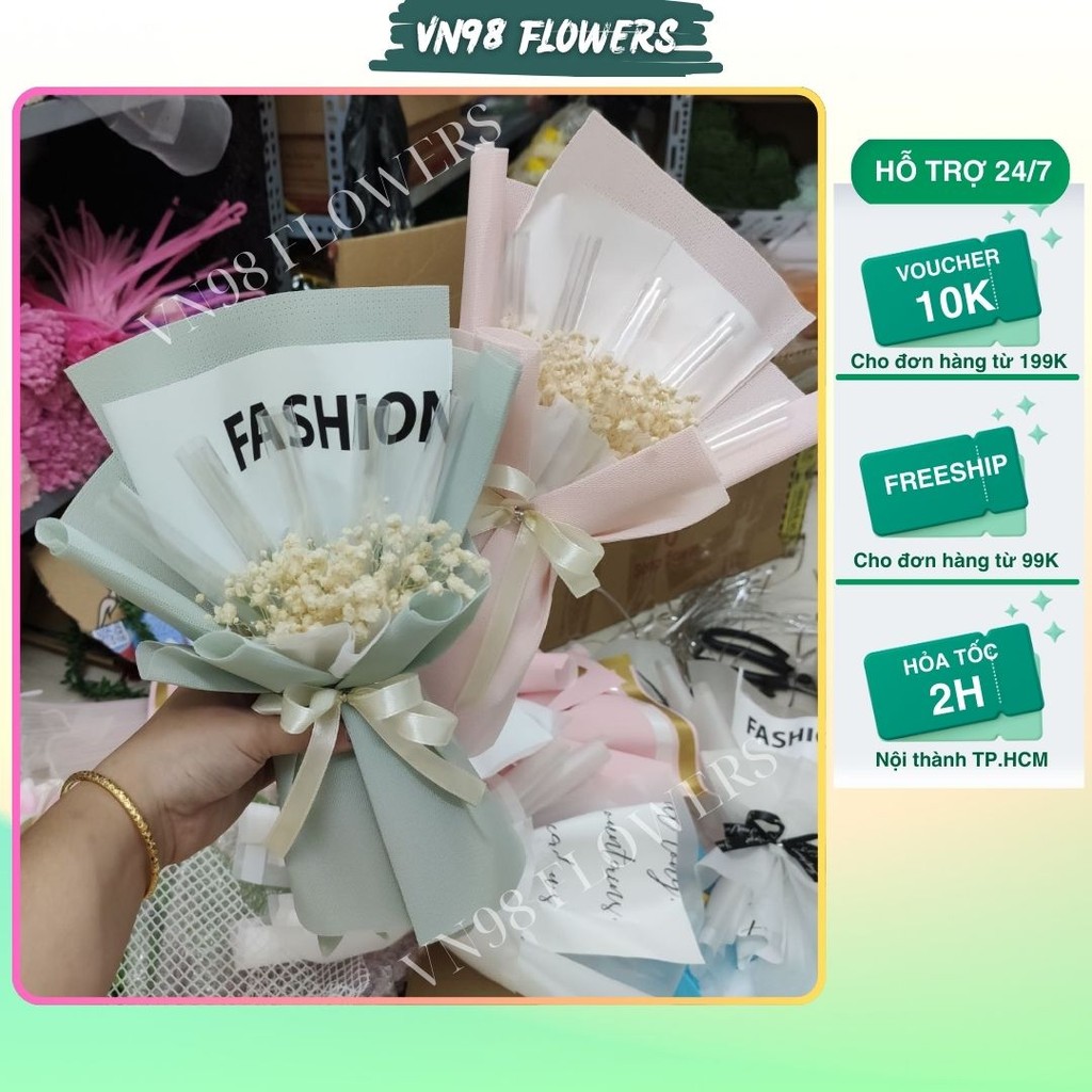 Bó Hoa Bi Mini kèm 5 ống đựng tiền - VN98 Flowers | Shopee Việt Nam