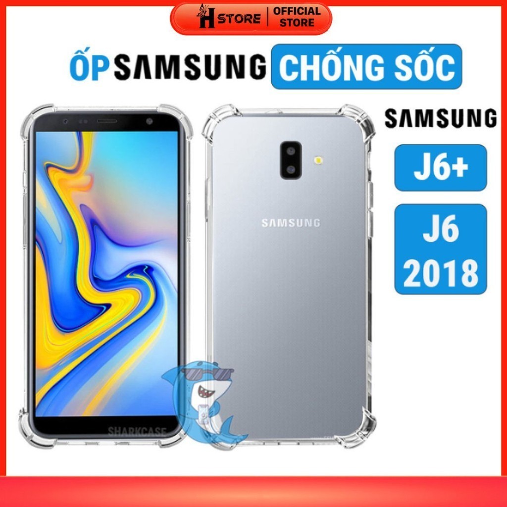 Ốp lưng Samsung J6 plus / J6+ / J6 2018 dẻo trong suốt silicon cao cấp chống sốc va đập viền ...