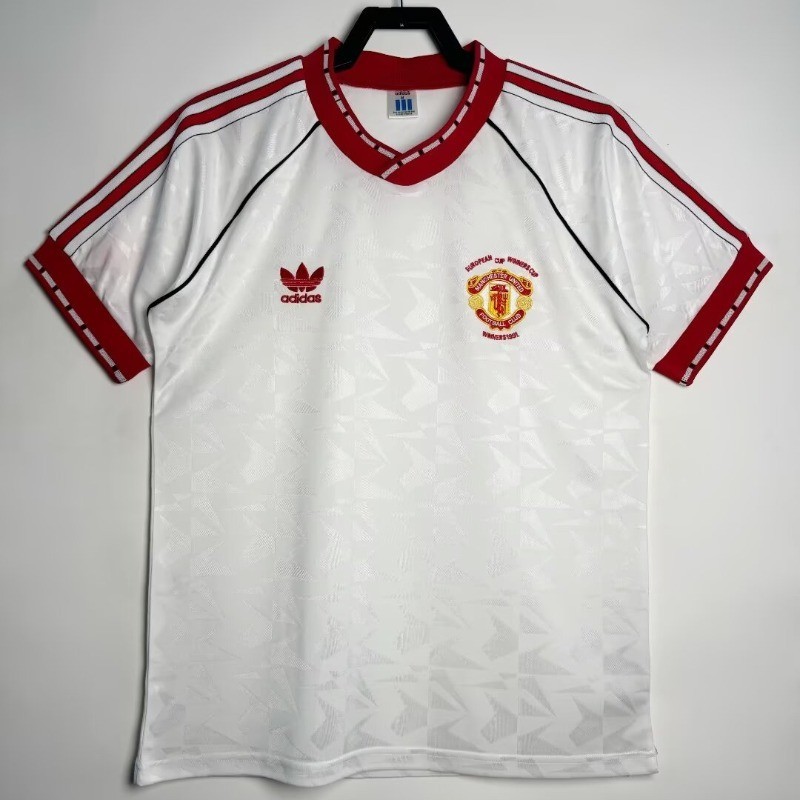 1990 / 91 Manchester United Phiên Bản Đặc Biệt Trắng Vintage Jersey S ...