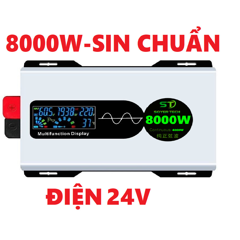 Bộ chuyển đổi điện Sin Chuẩn 8000W-Bộ Đổi Nguồn 24V sang 220V Sin Chuẩn 8000w - STW-24V 8000w ...