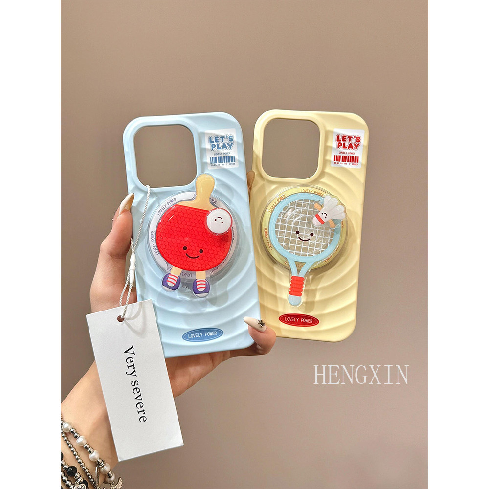 Creative rotating table tennis badminton racket magnetic bracket ...