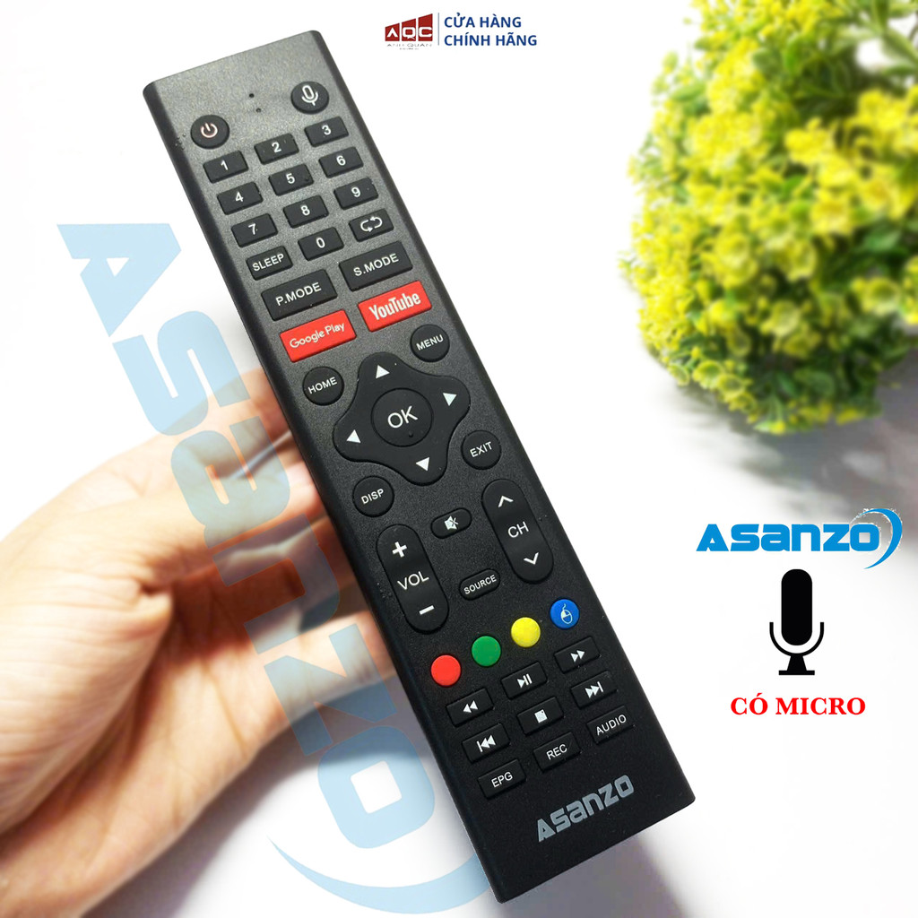 Điều Khiển TV ASANZO Có Giọng Nói [CHÍNH HÃNG] Tặng Pin - Remote Tivi ...