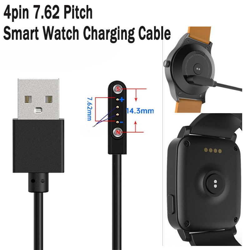 4pin 7.62 Pitch Đồng Hồ Thông Minh Cáp Sạc Kid Watch USB Sạc Nhanh Cáp Dữ Liệu Adapter Phụ Kiện ...