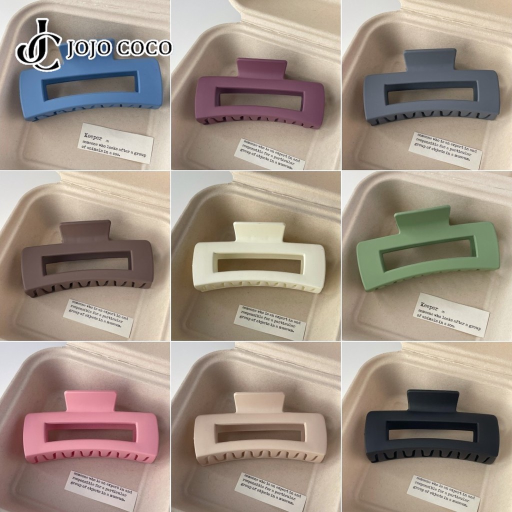 Jojo COCO 10.5cm Kẹp Tóc Hình Chữ Nhật Lớn Nữ Phong Cách Hàn Quốc Mờ ...