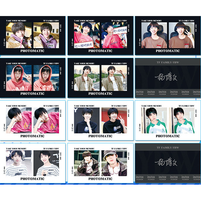 2-5pcs TF Family 3 4 generation Two square Polarid Raster Card Zhu ...