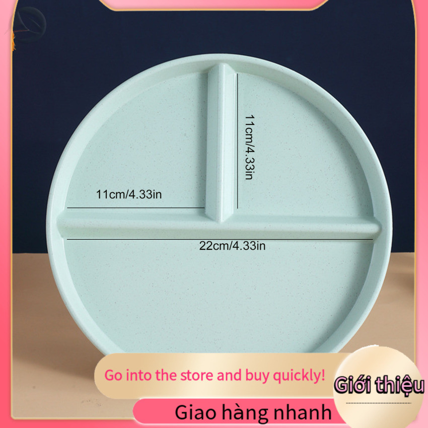 Đĩa chia đồ ăn, Đĩa Bariatric để kiểm soát phần, Đĩa 3 ngăn có thể tái ...