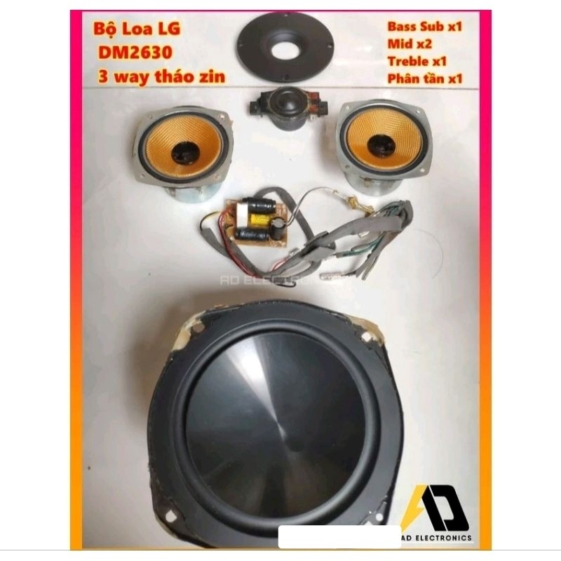 Loa LG DM2630 3 Đường Tiếng Tháo Zin - DIY loa bluetooth Pmax 100W ...