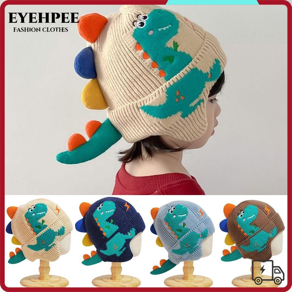 Mũ Bé Trai EYEHPEE, Mũ Bò Khủng Long 2-6Y, Mũ Bông Tai Ấm Áp Hoạt Hình ...