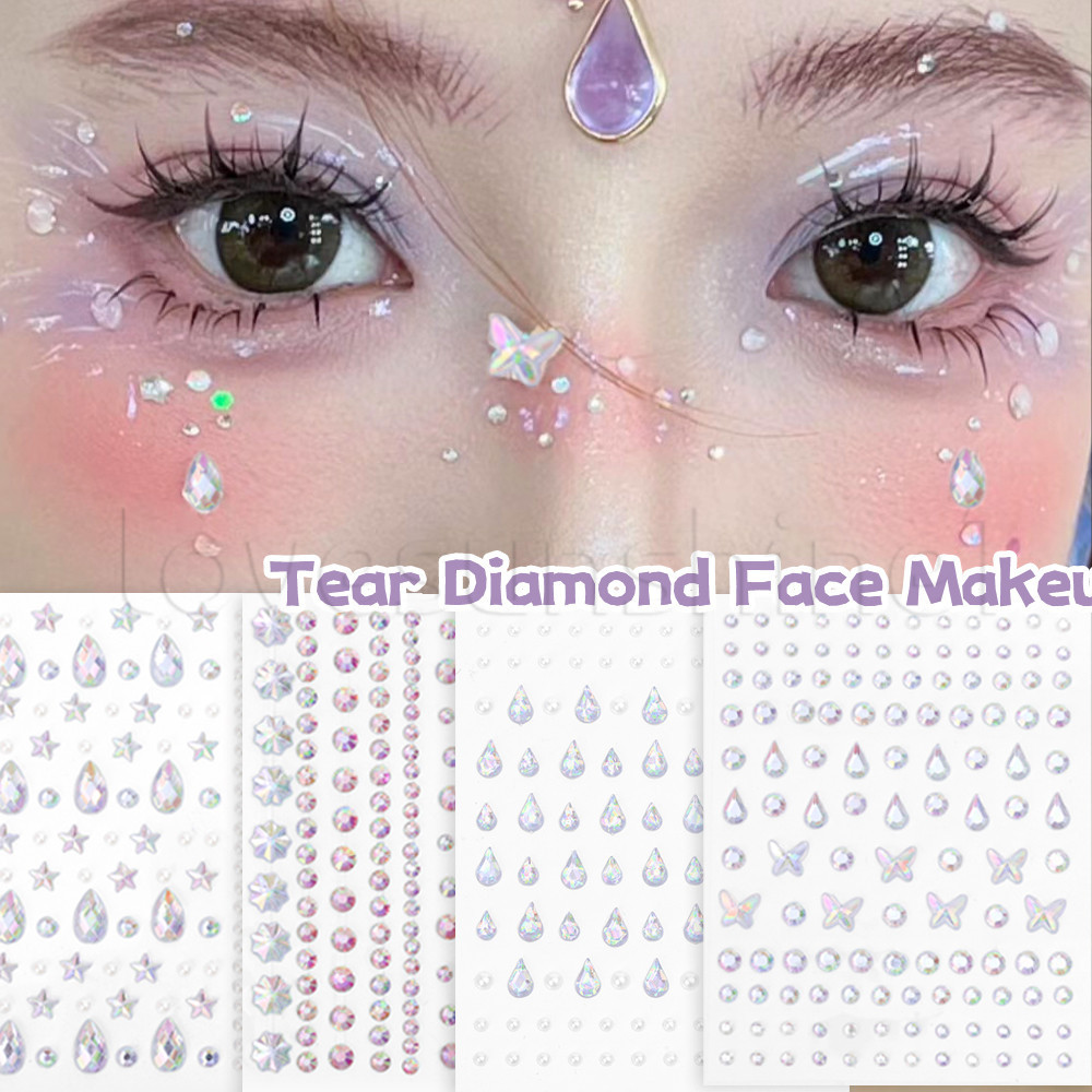 Nhãn dán kim cương đầy màu sắc - DIY Eyes Face Body - Phụ kiện trang ...
